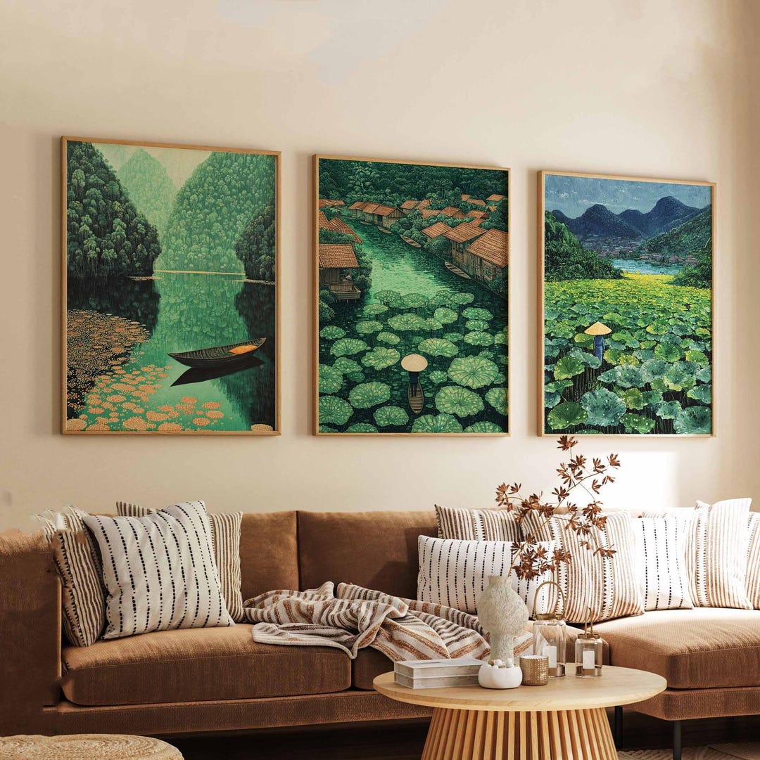 Set of 3 Vietnam Posters, Vietnam Travel Posters, Vietnam Prints ...