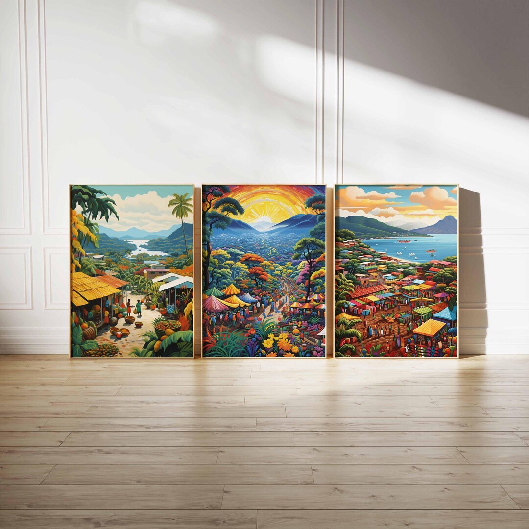 Set of 3 Cameroon Poster, Africa Poster, African Art Poster, Nature ...