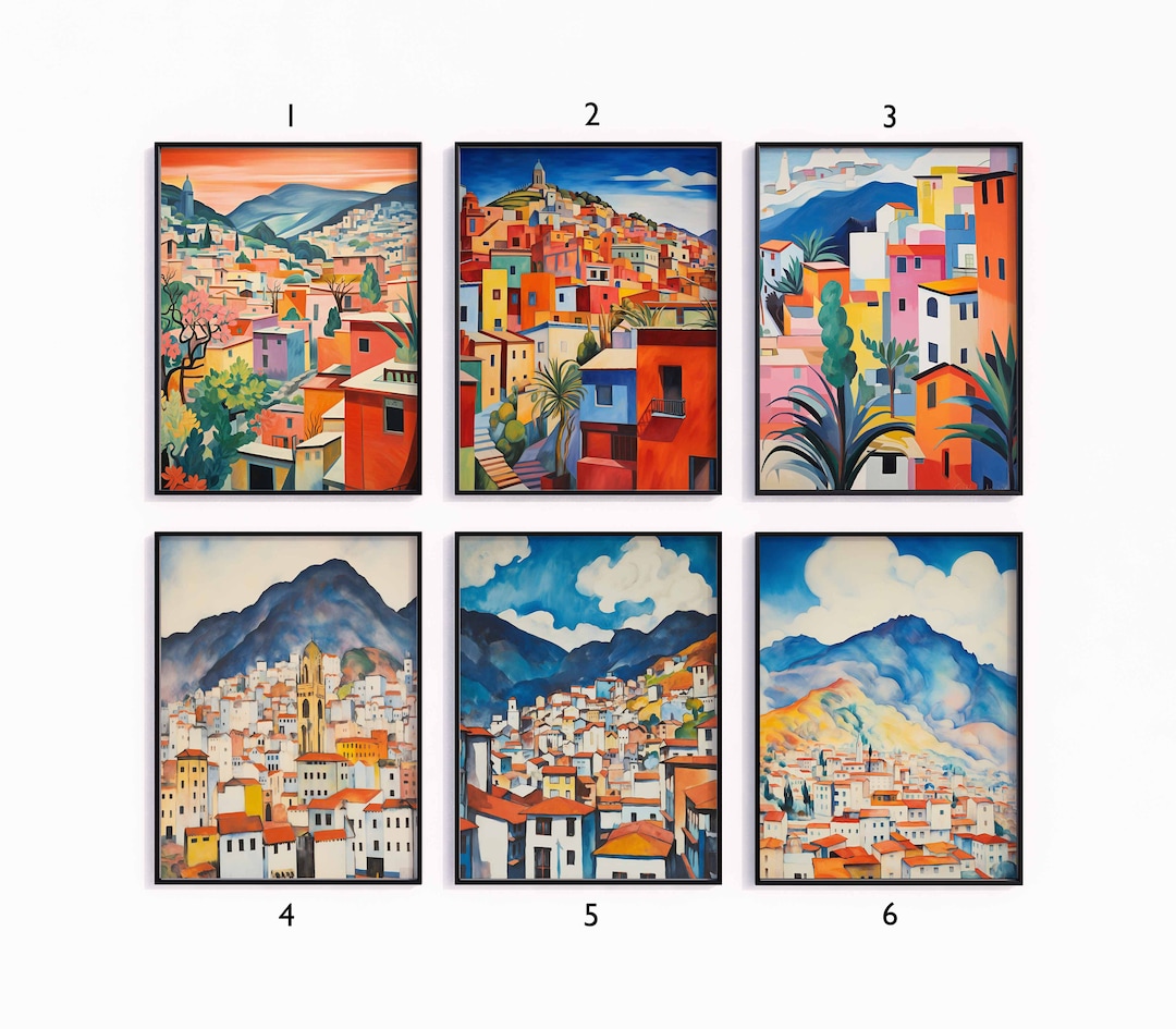 Bolivia Poster Sets, Latin American Travel Prints, Floral Art, La Paz ...