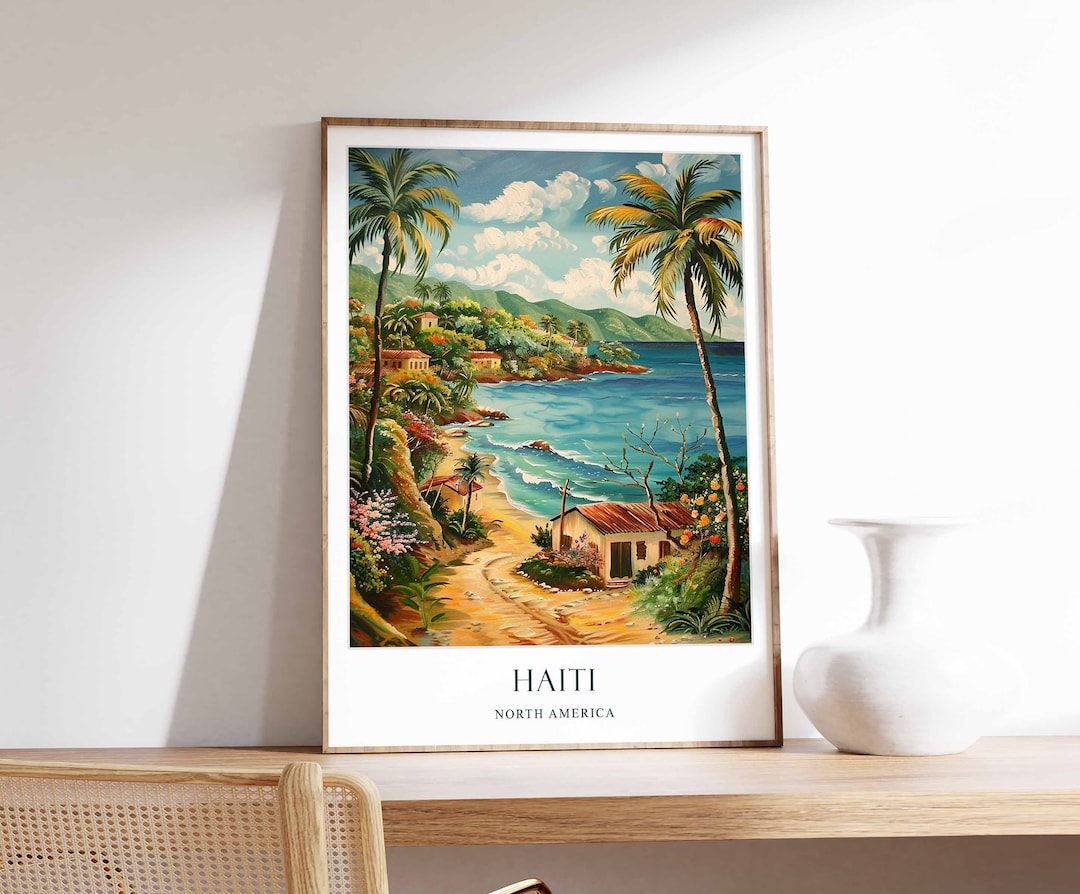 Haiti Poster, Haiti Decor, Caribbean Wall Art, Haitian Culture Art ...