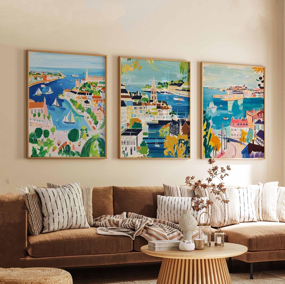Set of 3 Southampton Posters, England Wall Art Prints, UK Travel Poster ...