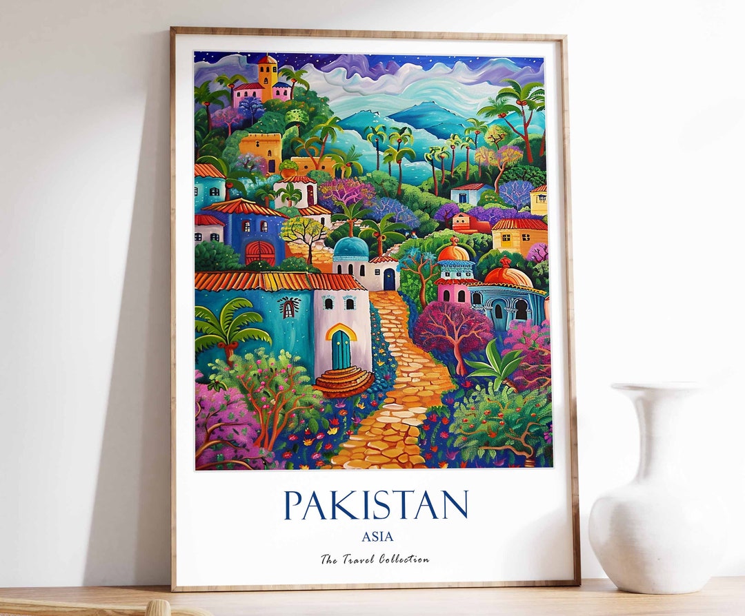 Pakistan Print, Pakistan Travel Poster, Islamic Print, Islamic Gift ...