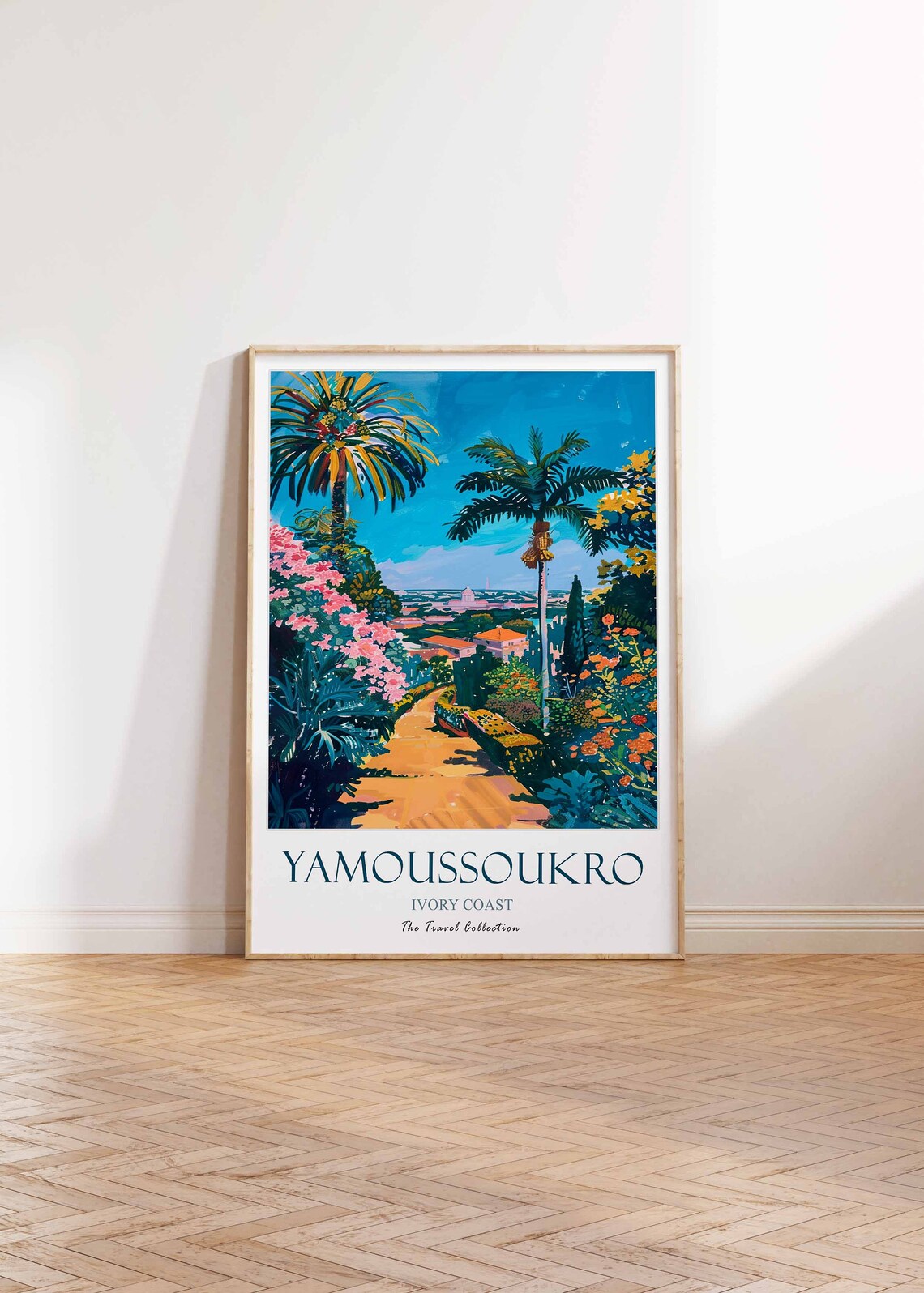 Yamoussoukro Poster, Yamoussoukro Art, Africa Poster, African Print ...