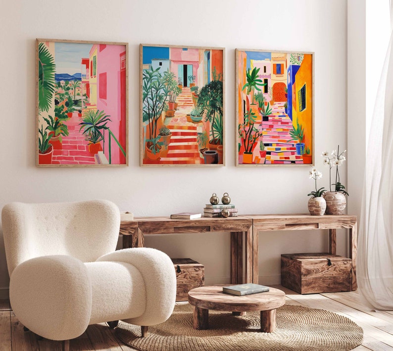 Set of 3 Algeria Posters, Vintage Algerian Aesthetic Prints, Algerian ...