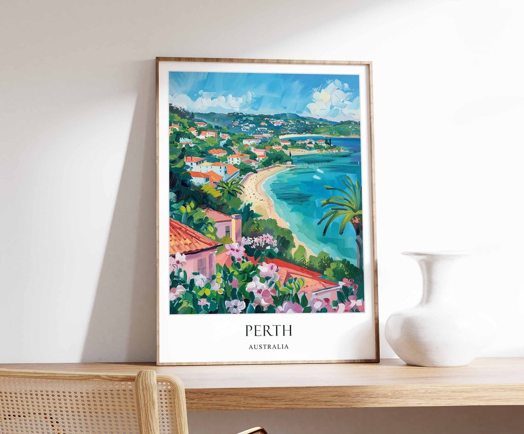Perth Poster, Australia Poster, Western Australia Poster, Perth Wall ...