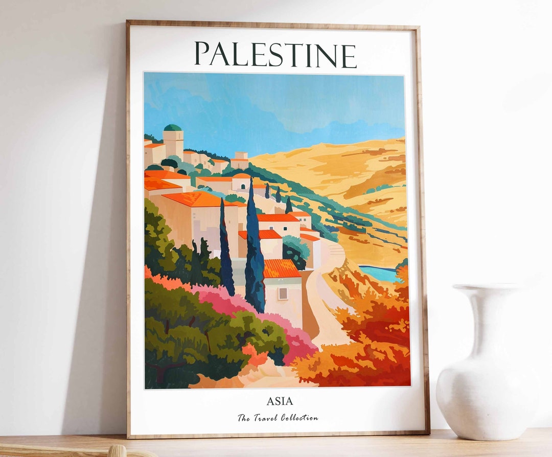 Palestine Print, Palestine Travel Poster, Islamic Decor, Islamic Art ...