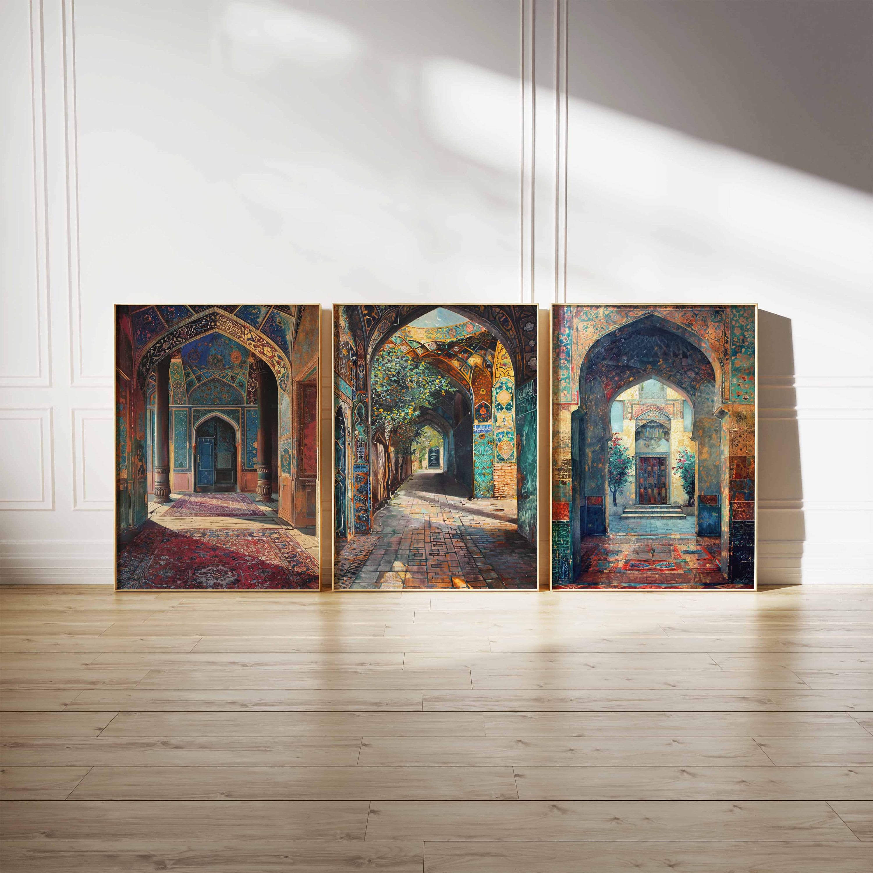 Set of 3 Tehran Posters, Iranian Travel Prints, Iranian Art, Islamic ...