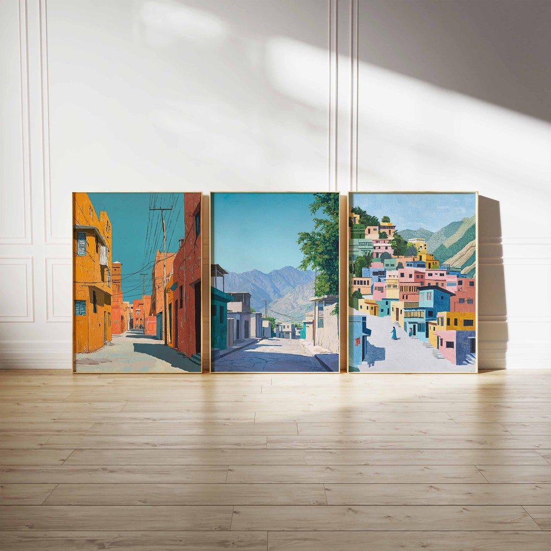 Set of 3 Pakistan Poster Set, Vintage Pakistan Art Set, Pakistan Travel ...