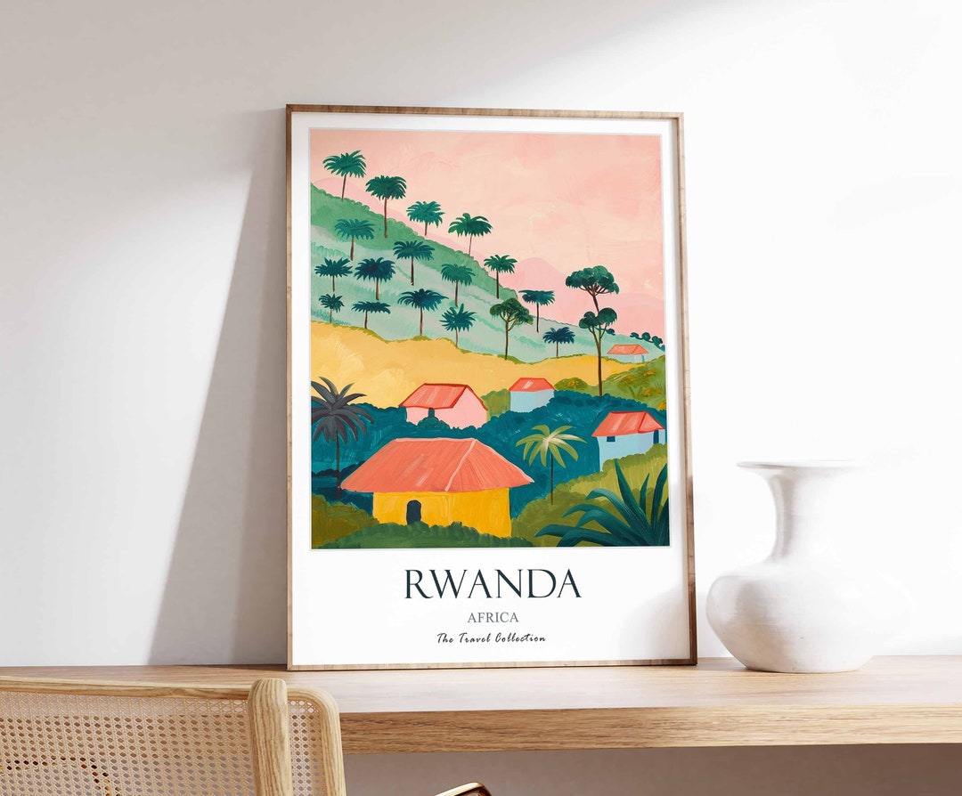 Rwanda Poster, Rwanda Poster, Africa Poster, African Print, Rwandawall ...