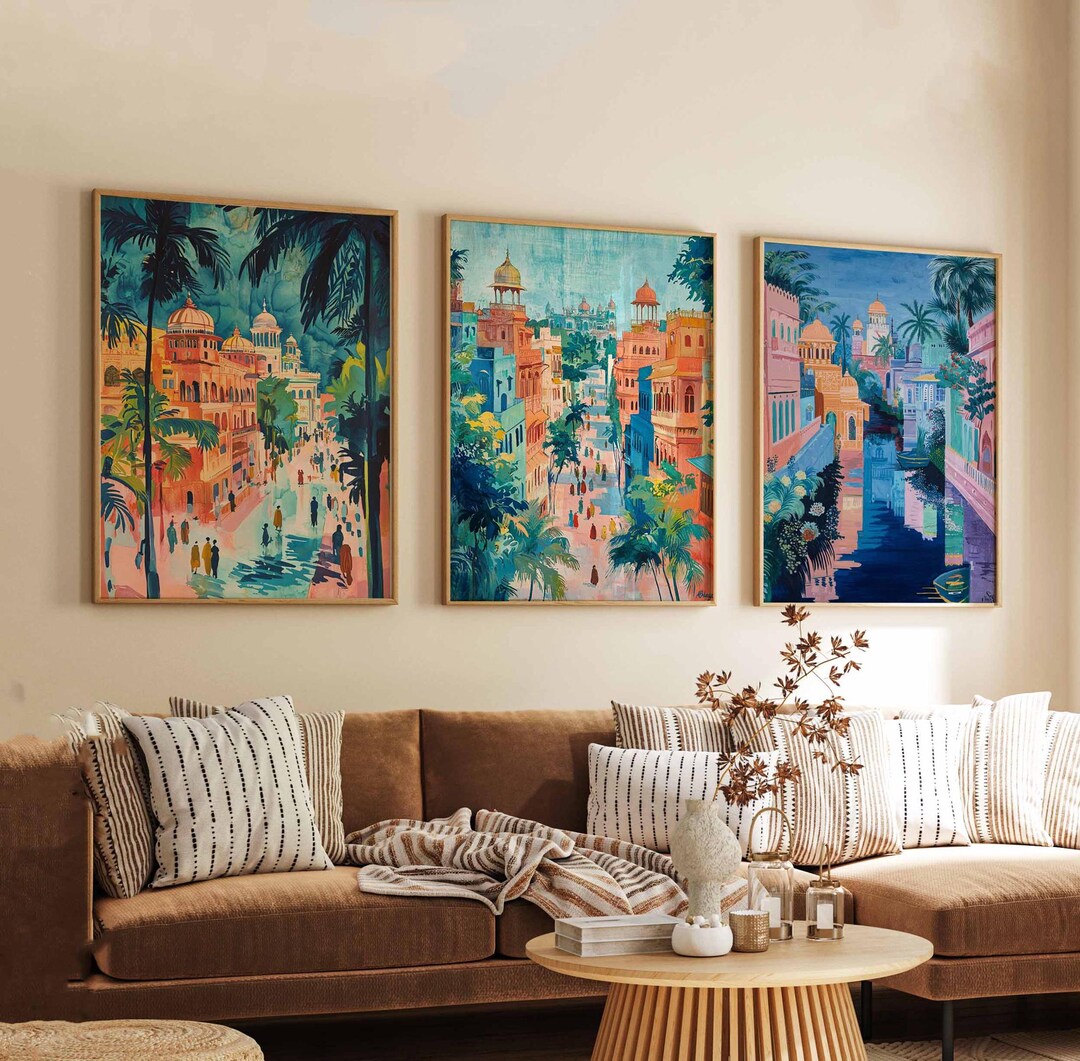 Set of 3 Lahore Posters, Lahore Pakistan Prints, Lahore Wall Art Set ...