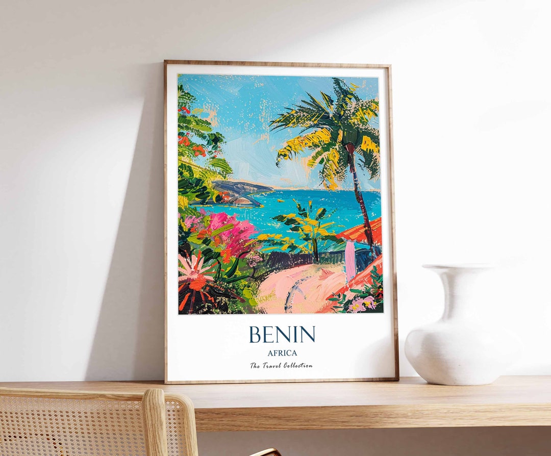 Benin Poster, West Africa Poster, Travel Poster, Beach Poster, Culture ...