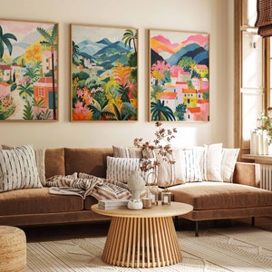 Set of 3 Medellín Colombia Posters, Vintage Colombian Floral Prints ...