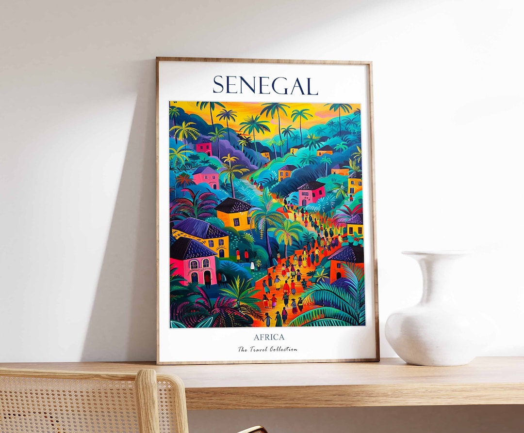 Senegal Poster, Senegal Poster, Travel Print, Senegal Travel Print ...