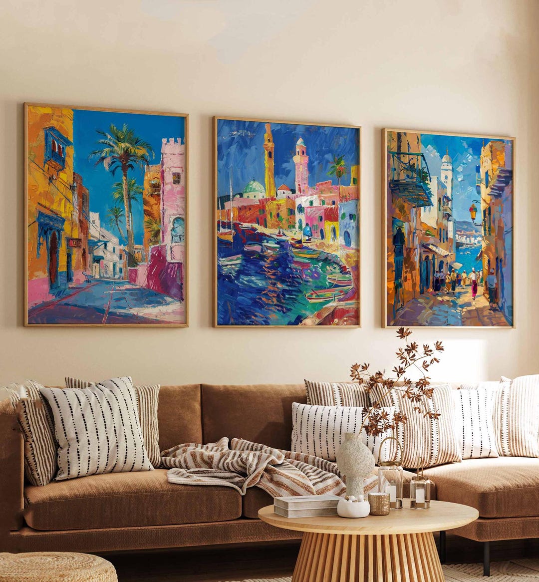 Set of 3 Tripoli Posters, Tripoli Libya Prints, Libyan Wall Art Set ...