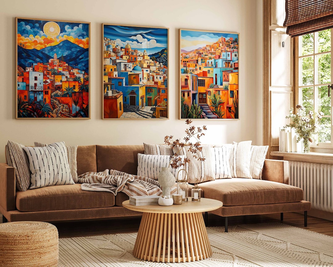 Set of 3 Bolivia Posters, Bolivian Vintage Floral Prints, Indigenous ...