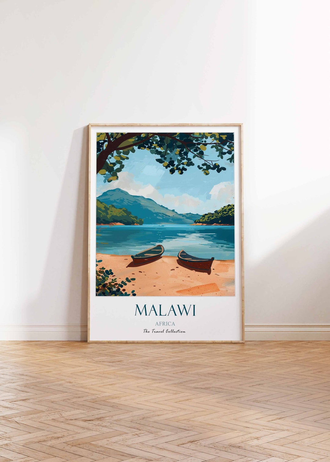 Malawi Poster, Wildlife Poster, Lake Poster, Malawi Travel Poster ...