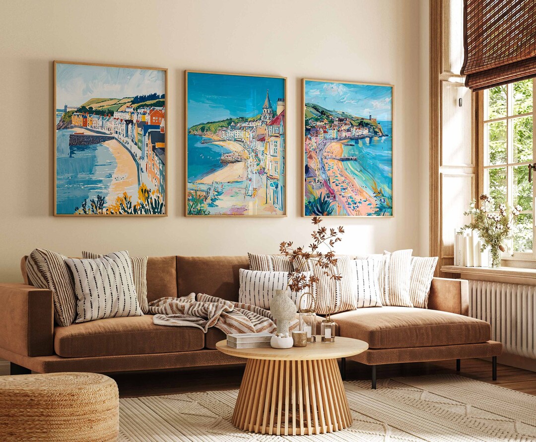 Set of 3 Aberystwyth Posters, Aberystwyth Travel Prints, Aberystwyth ...