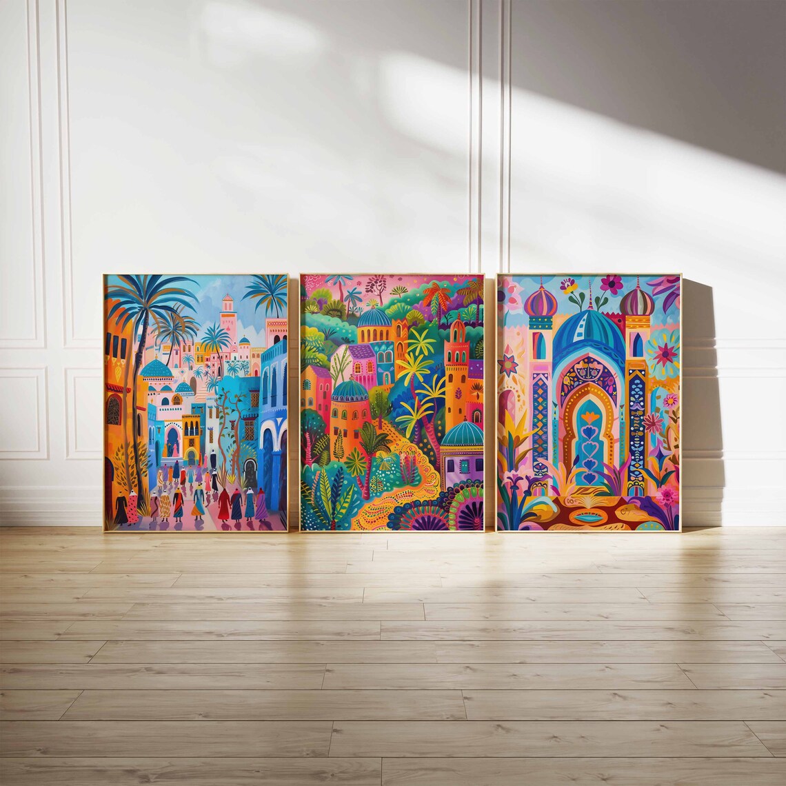 Set of 3 Morocco Posters, Moroccan Travel Prints, Islamic Travel Art ...
