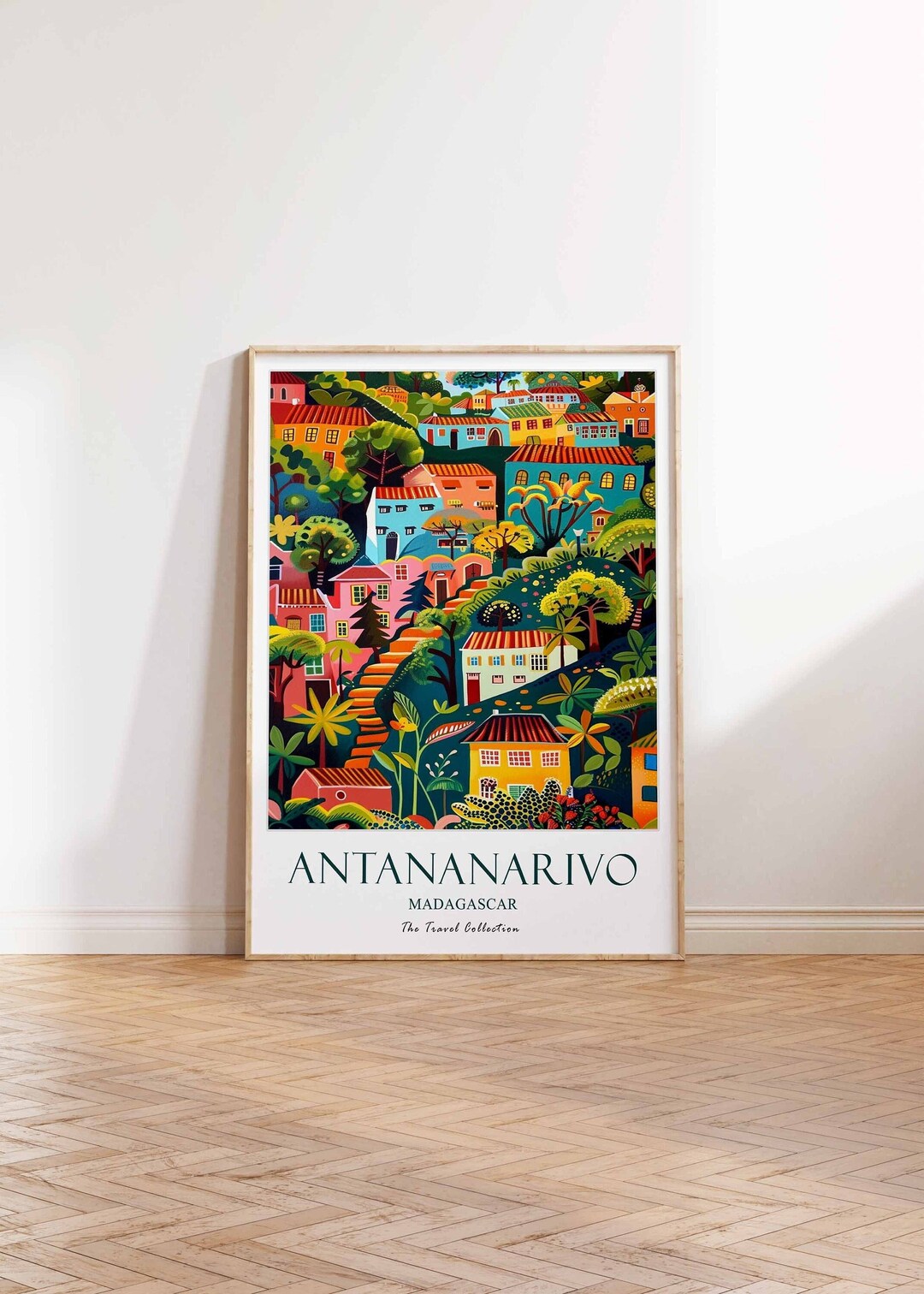 Antananarivo Poster, Madagascar Art Poster, Africa Poster, Exotic ...