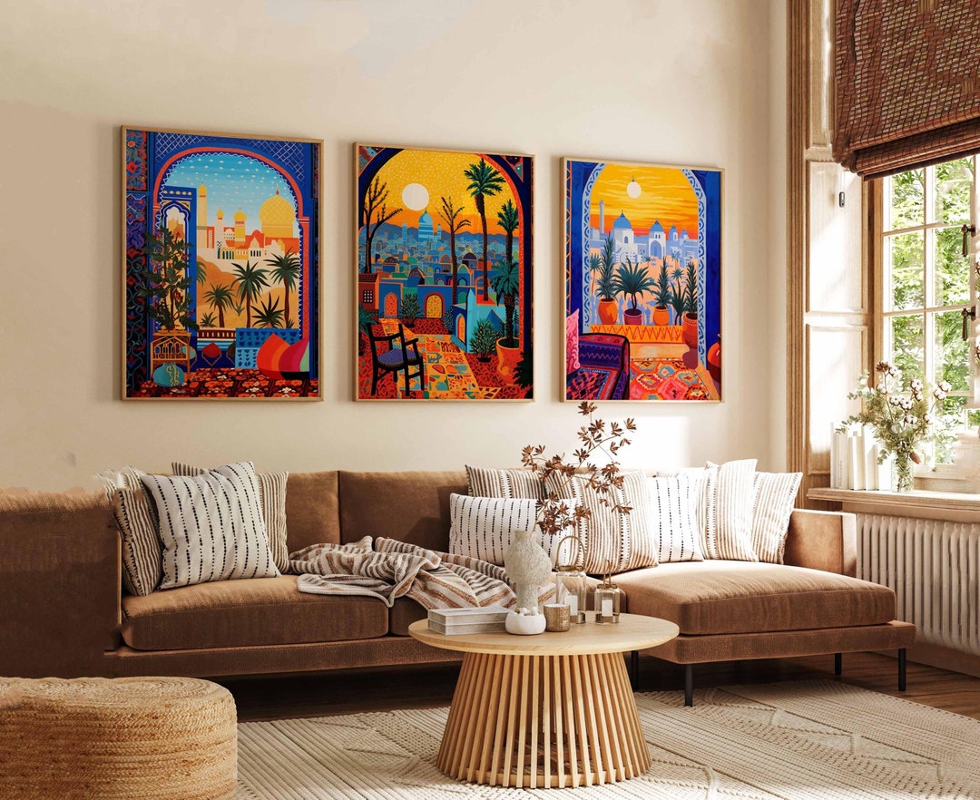 Set of 3 Iraq Posters, Middle East Poster, Ancient Poster, Cultural ...