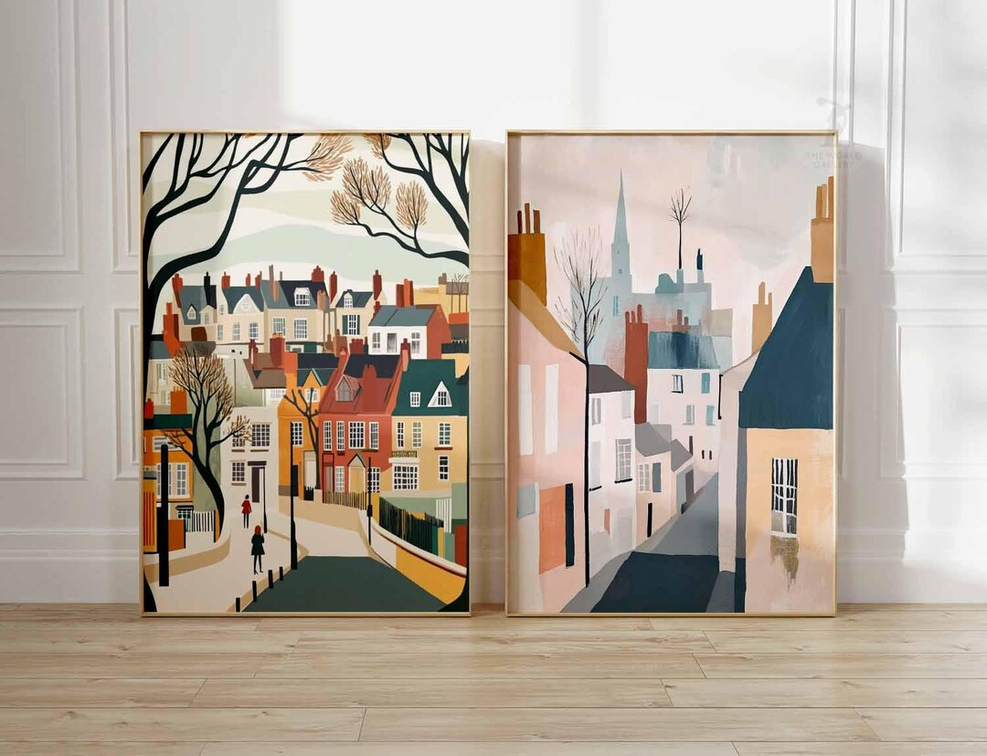 Set of 2 Streatham Posters, London Travel Prints, UK City Wall Art ...