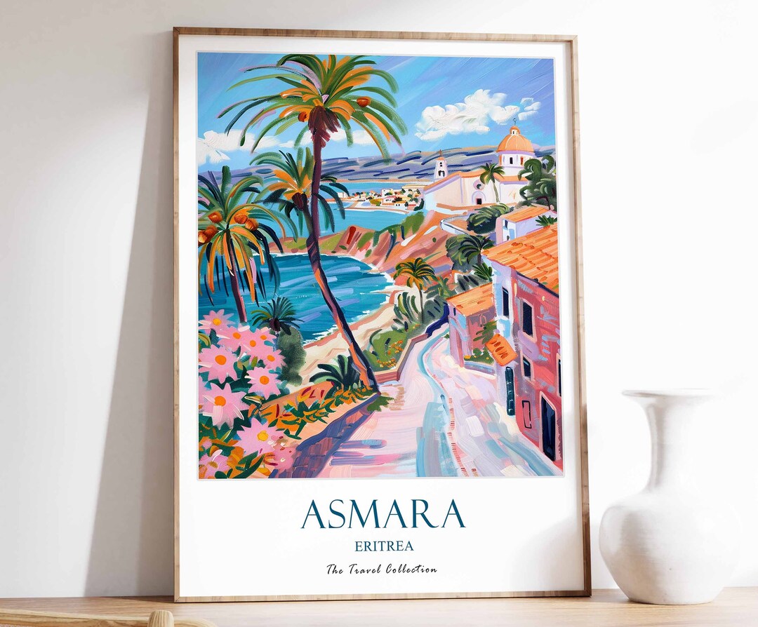 Asmara Print, Asmara Travel Poster, Eritrea Travel Print, Islamic Decor ...
