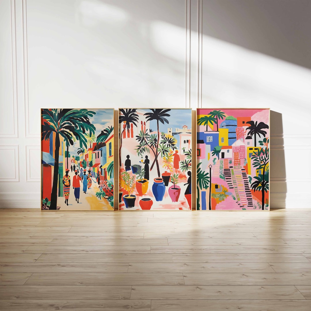 Set of 3 Ghana Posters, Vintage Ghana Aesthetic Prints, African Travel ...