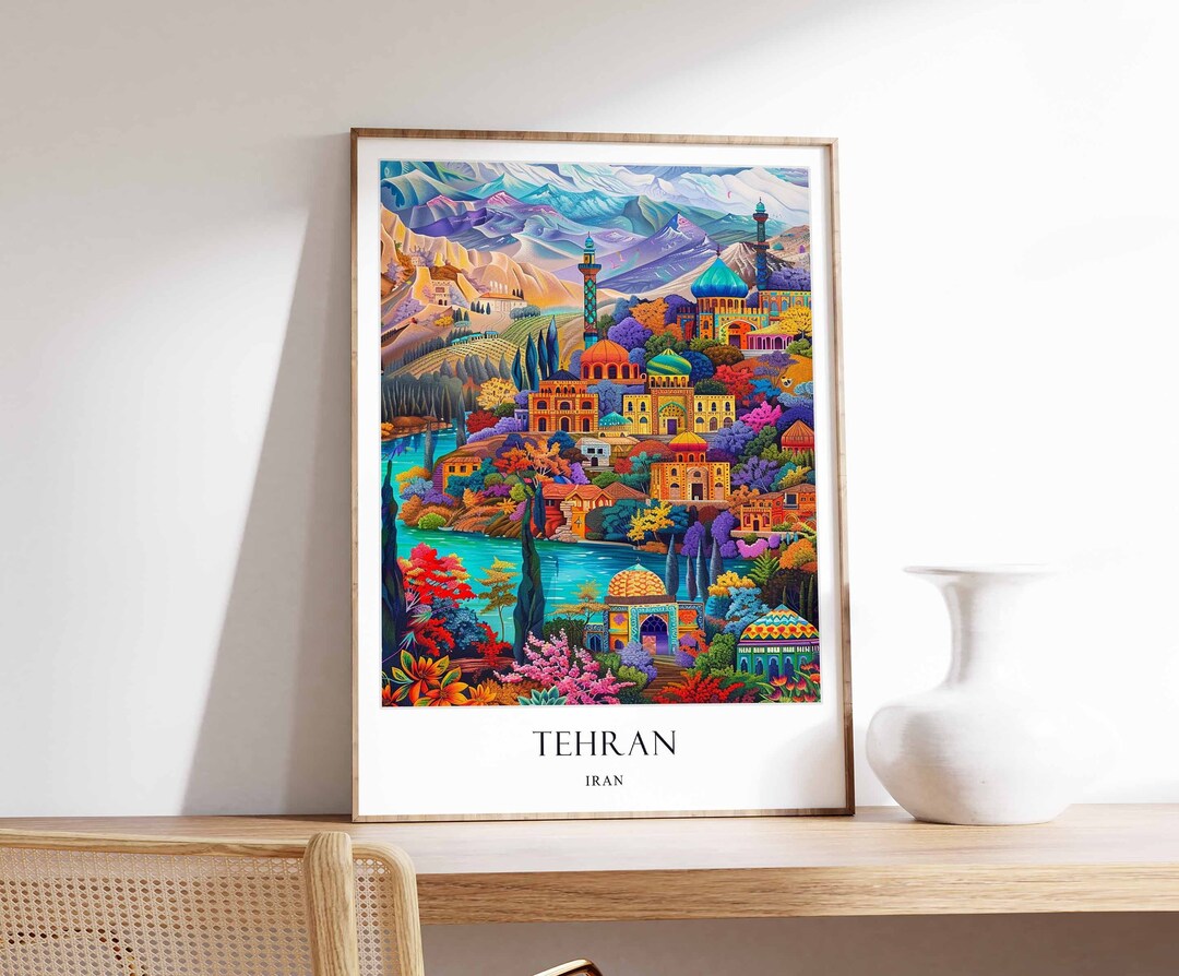 Tehran Poster, Iran Poster, Persian Poster, Middle Eastern Poster ...