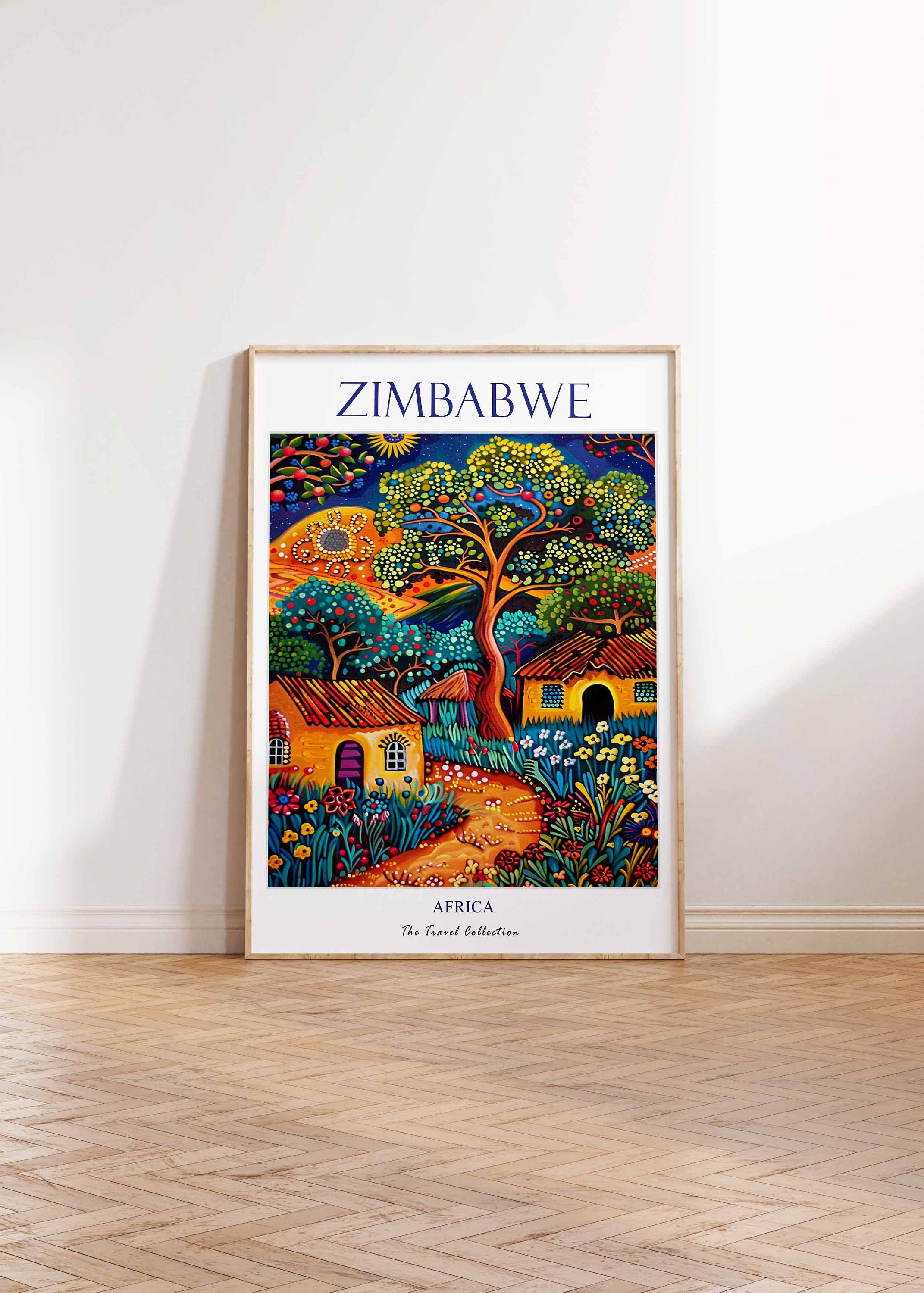 Zimbabwe Poster, Africa Poster, African Print, Zimbabwe Wall Decor ...