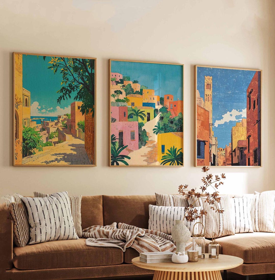 Set of 3 Mali Posters, Mali Wall Art, Mali Prints, Travel Poster Set ...