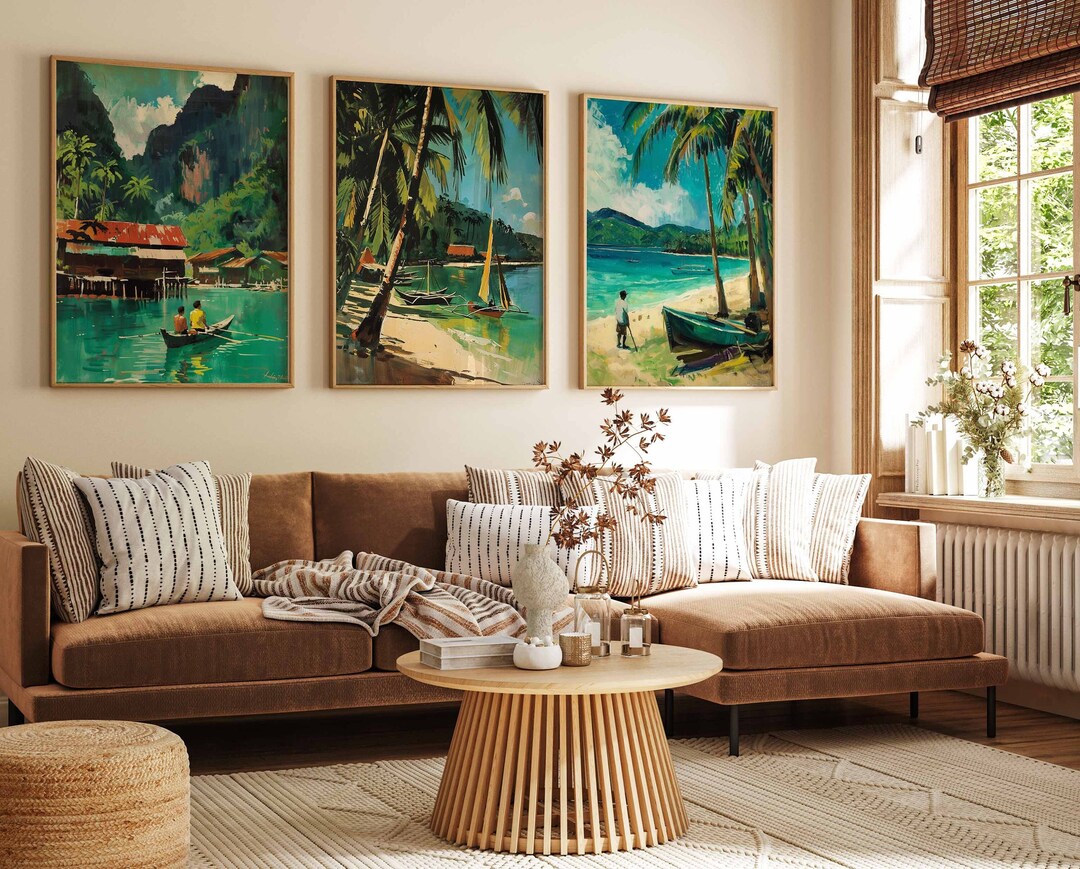Set of 3 Philippines Posters, Vintage Philippines Floral Prints ...