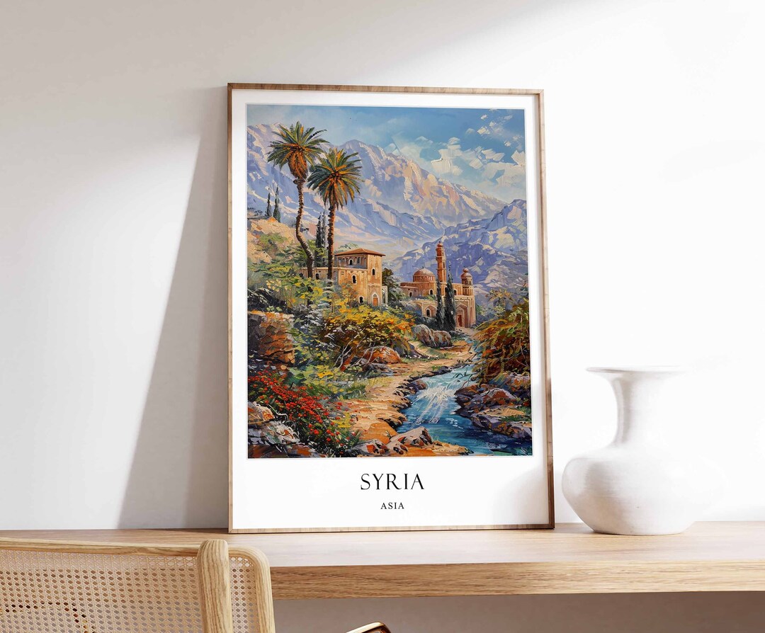 Syria Poster, Islamic Decor, Islamic Art, Middle Eastern Art, Syria ...