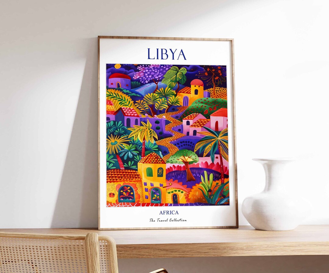 Libya Poster, North Africa Poster, Desert Poster, History Poster ...