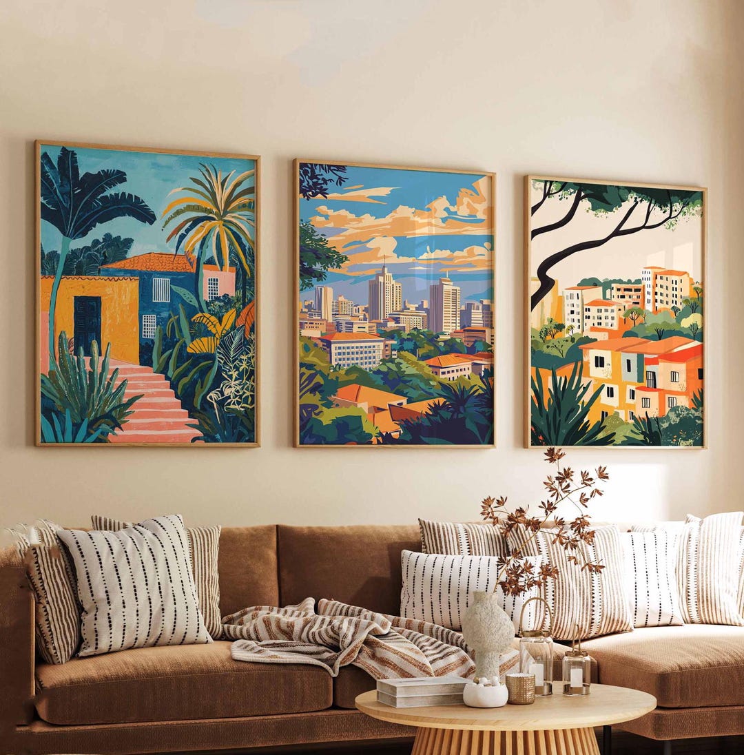 Set of 3 Nairobi Posters, Nairobi Wall Art, Nairobi Prints, Travel ...