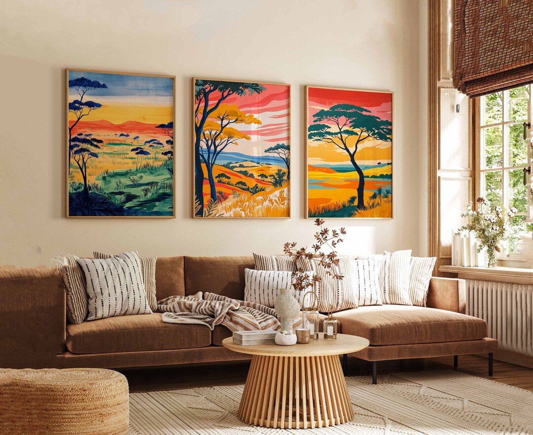 Set of 3 Serengeti Poster, Desert Poster, Africa Poster, Safari Poster ...
