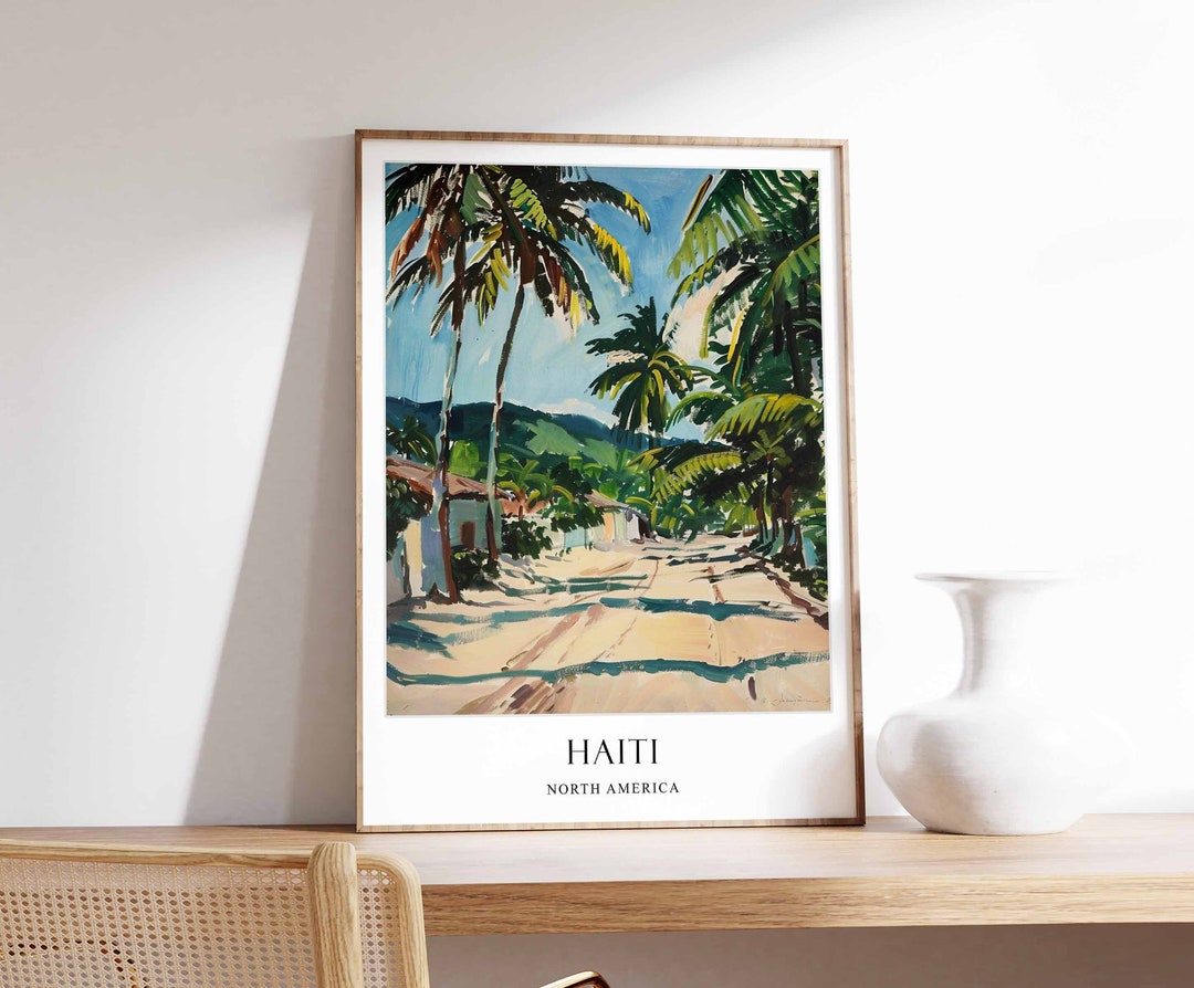 Haiti Poster, Haiti Decor, Caribbean Wall Art, Haitian Culture Art ...