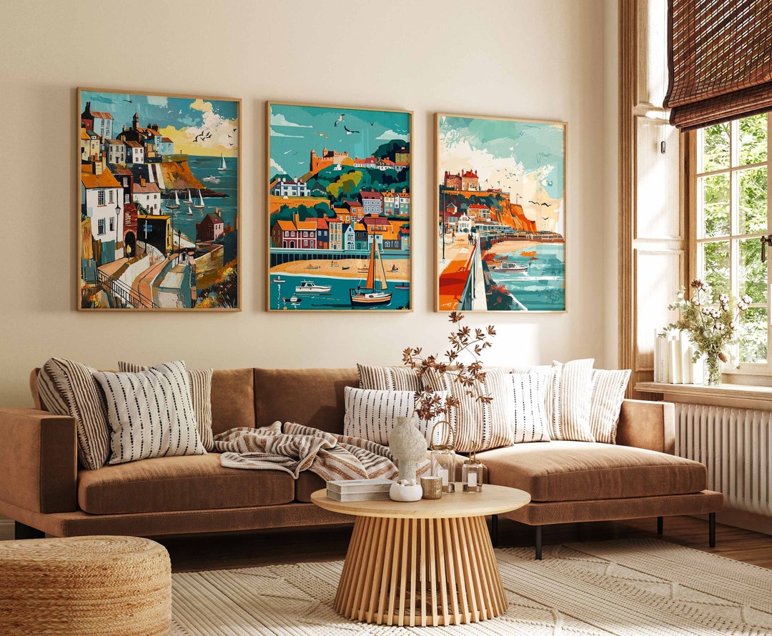 Set of 3 Folkestone Posters, Folkestone Travel Prints, Folkestone Art ...