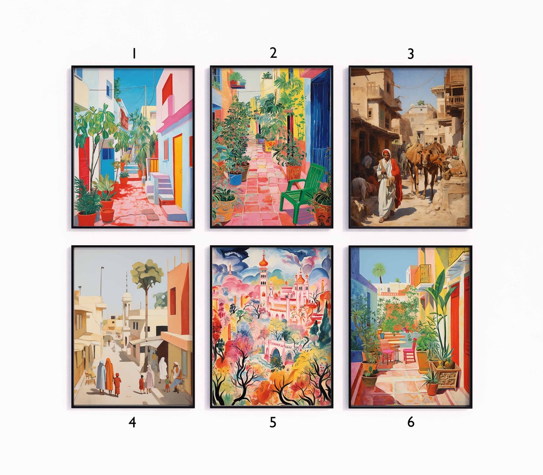 Pakistan Poster Set, Pakistani Travel Prints, Islamic Art, Muslim Decor ...