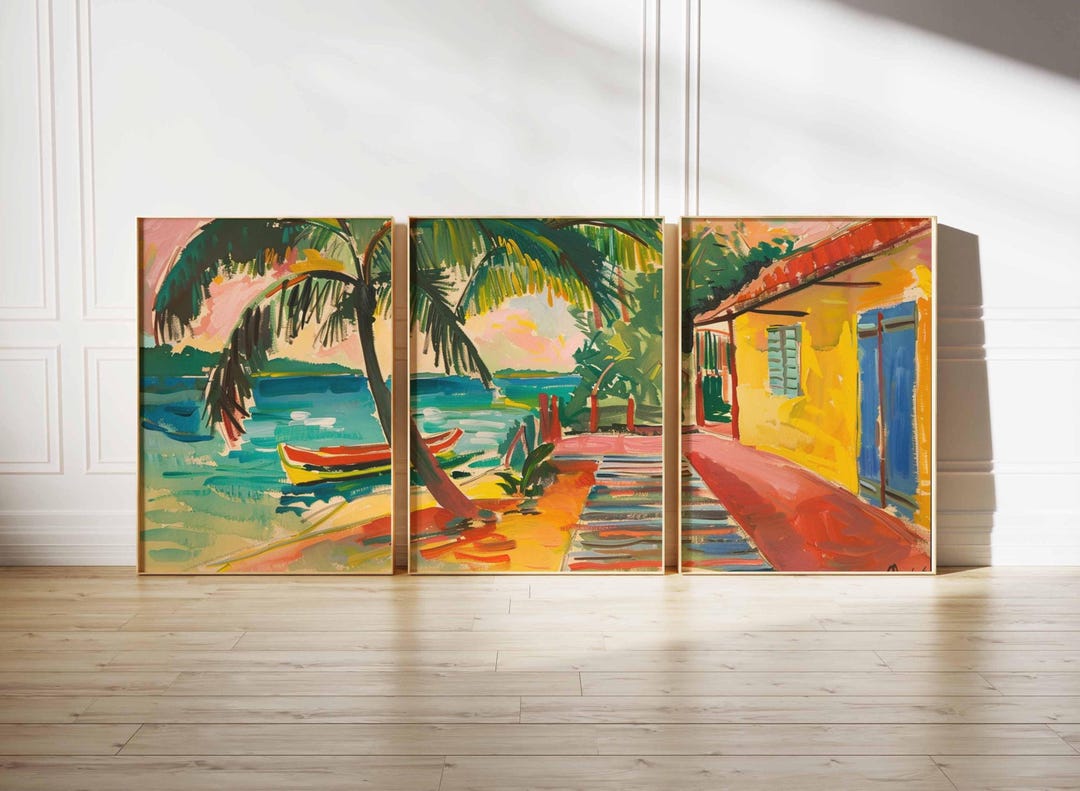 Set of 3 Belize Posters, Central America Travel Prints, Belize Wall Art ...