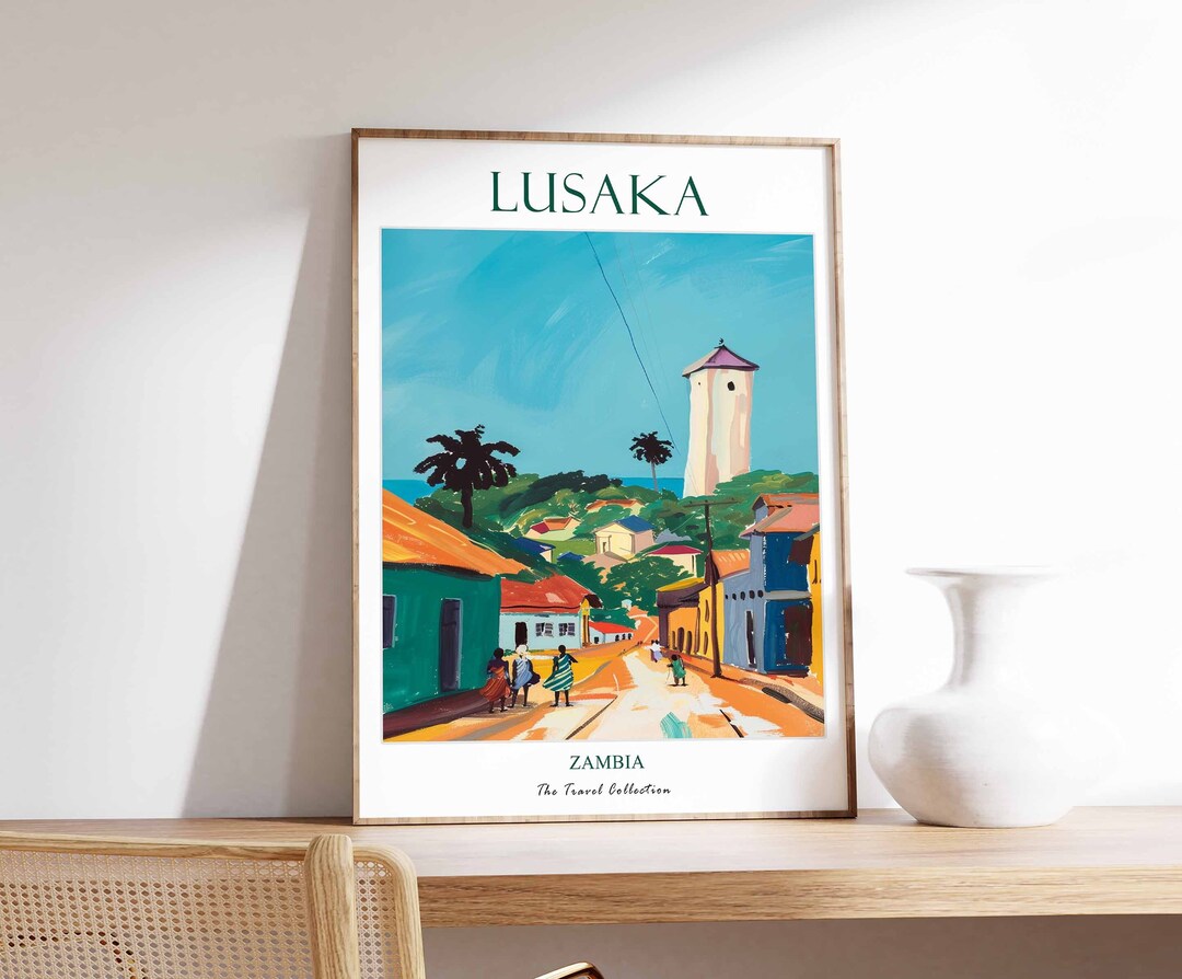 Lusaka Poster, Zambia Poster, Beach Travel Poster, History Poster ...
