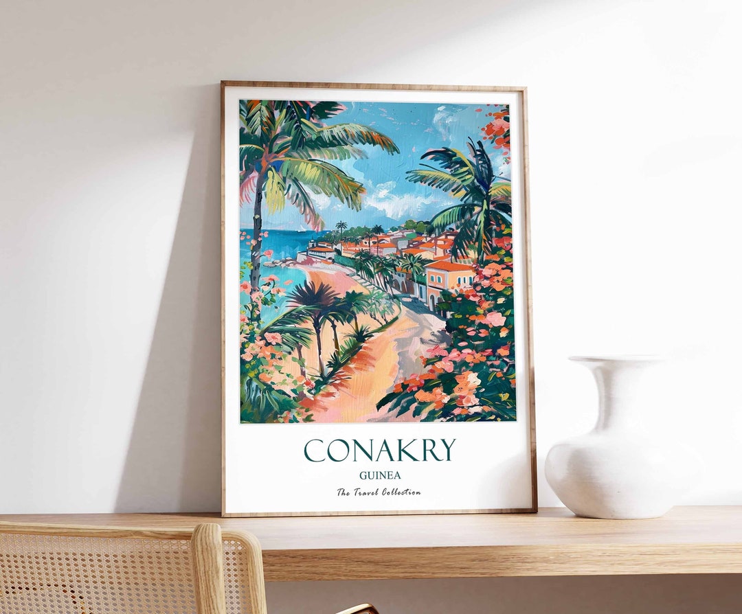 Conakry Poster, Guinea Poster, West Africa Poster, African Poster ...