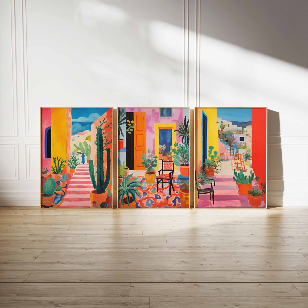 Set of 3 Chile Posters, Vintage Chilean Floral Prints, Indigenous Art ...