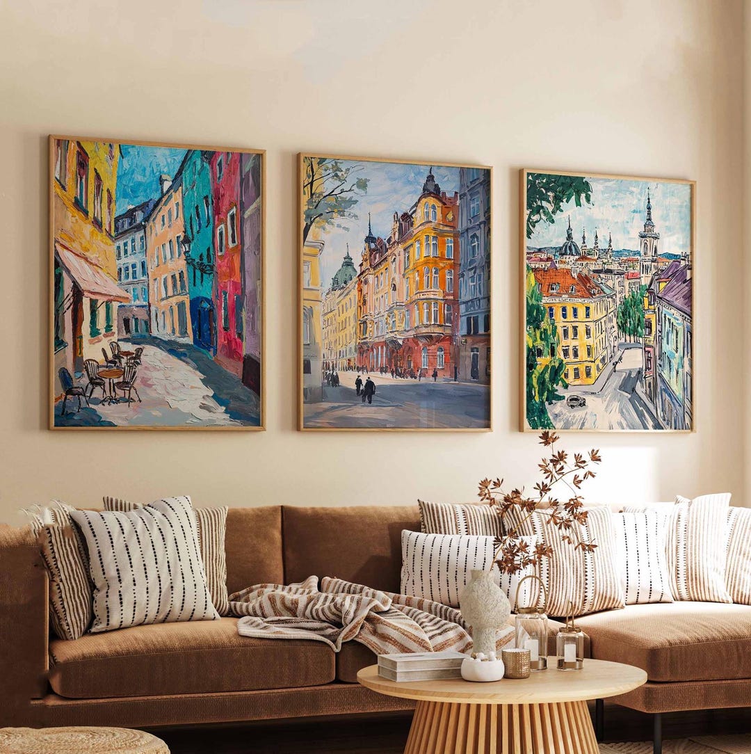 Set of 3 Vienna Poster, Austria Travel Print, Vienna Wall Art, Austrian ...