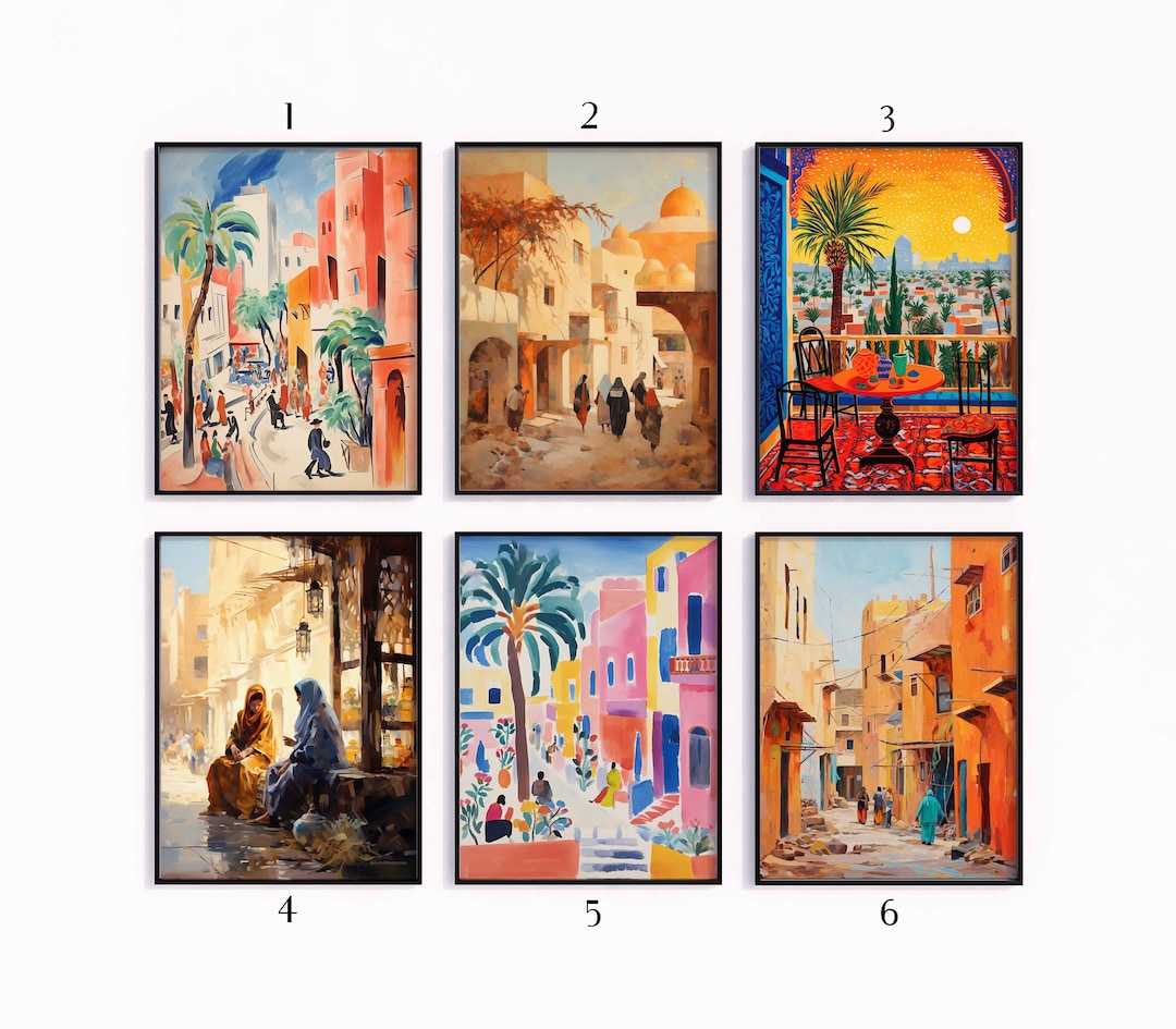 Iraq Poster Set, Iraqi Travel Prints, Islamic Art, Islamic Decor, Folk ...
