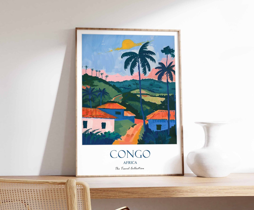 Congo Poster, Africa Poster, Jungle Poster, Rainforest Poster, Wildlife ...