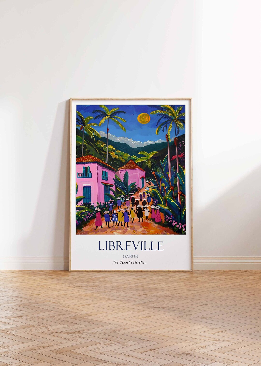 Libreville Poster, Gabon Poster, Africa Poster, African Print, Gabon ...