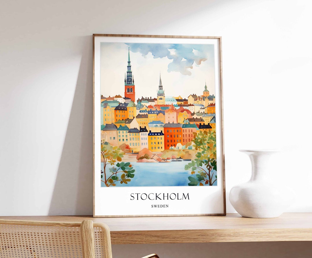 Stockholm Poster, Sweden Poster, Scandinavian Poster, Nordic Poster ...