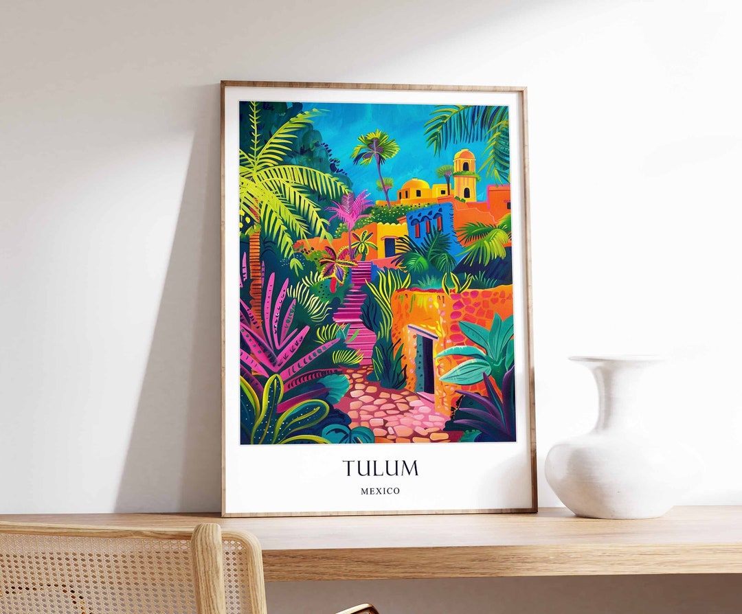 Tulum Poster, Mexico Poster, Mayan Poster, Tulum Travel Print, Tulum ...