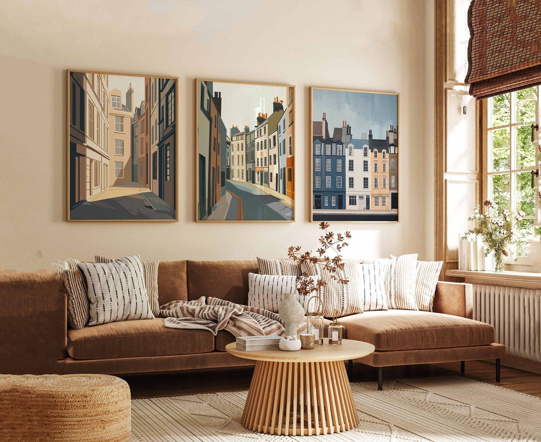 Set of 3 Glasgow Poster, Vintage Scotland Poster, European Poster ...