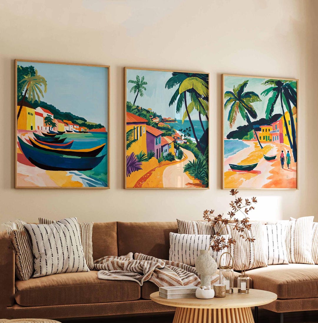 Set of 3 Conakry Posters, Guinea Prints, Conakry Wall Art, Conakry Decor, African City Wall Art ...